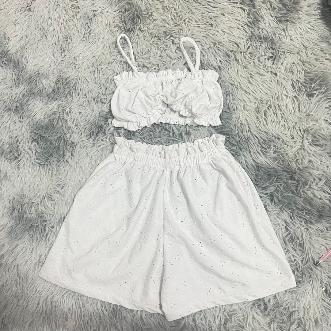 BEACH TWO-PIECE COORDS CLOUD SET ☁️, Women's Fashion, Dresses & Sets ...