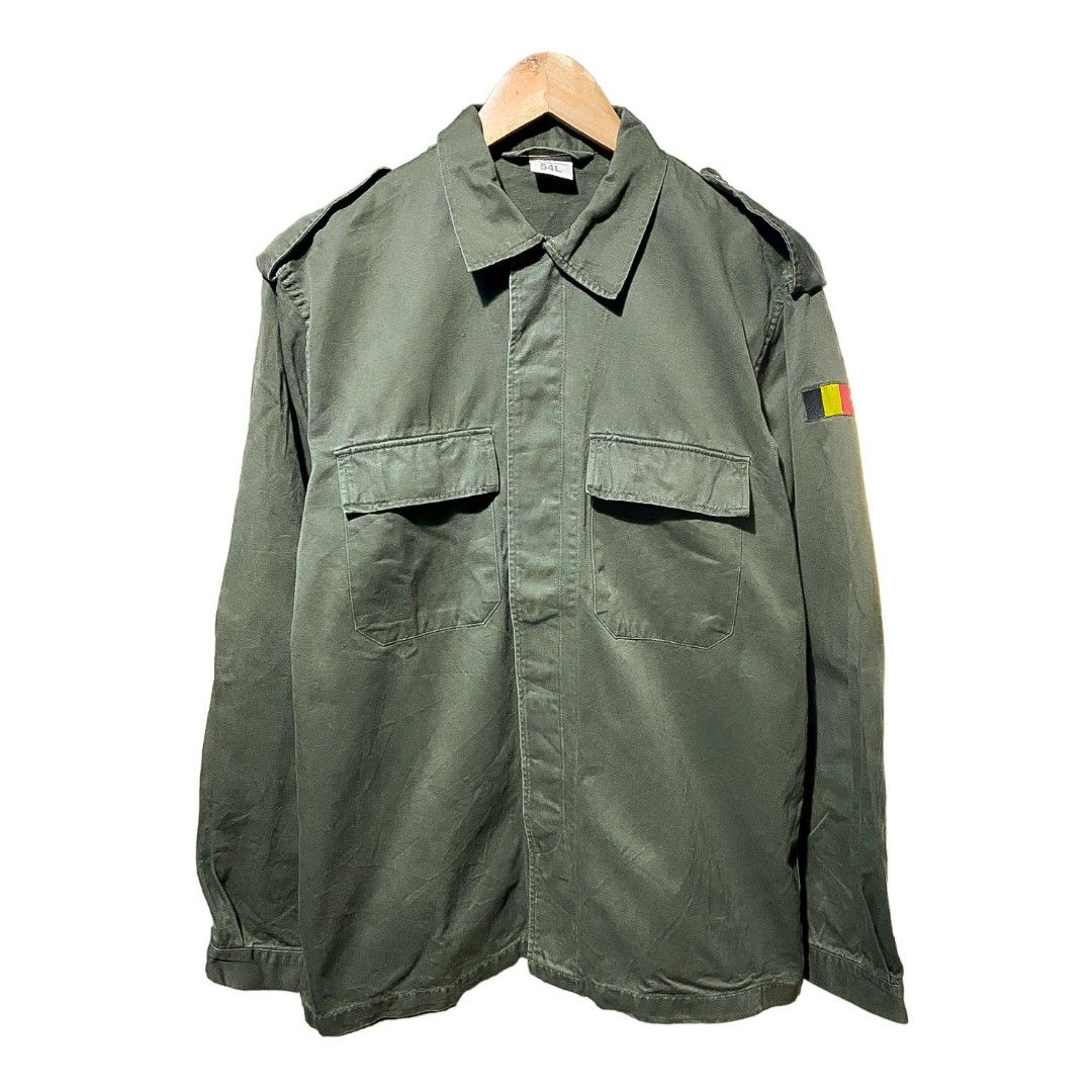 Belgian Military Army Shirt Jacket, Men's Fashion, Coats, Jackets and ...