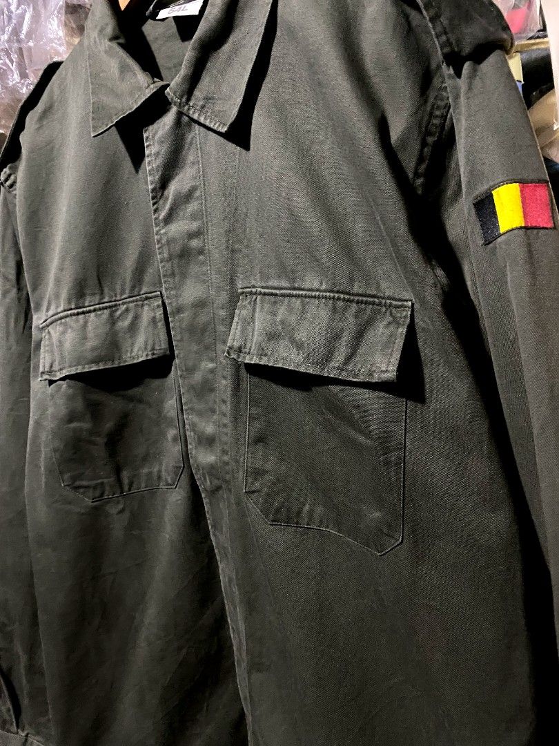 Belgian Military Army Shirt Jacket, Men's Fashion, Coats, Jackets and ...