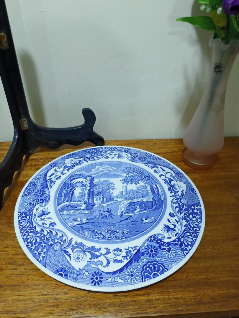 Blue and White Decorative Plate Made by Spode England, Furniture & Home ...