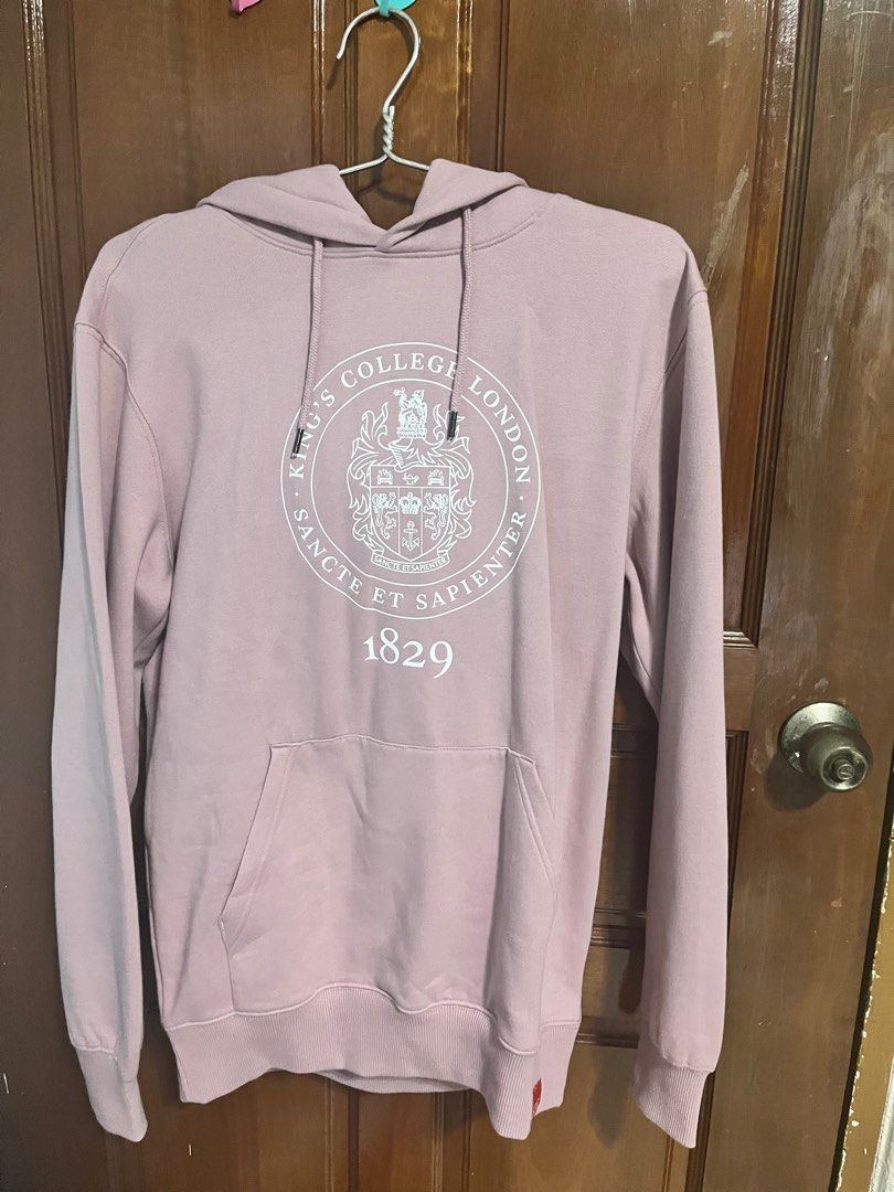 (BNWT) KCL King’s College London hoodie jacket dusty pink, Women's ...
