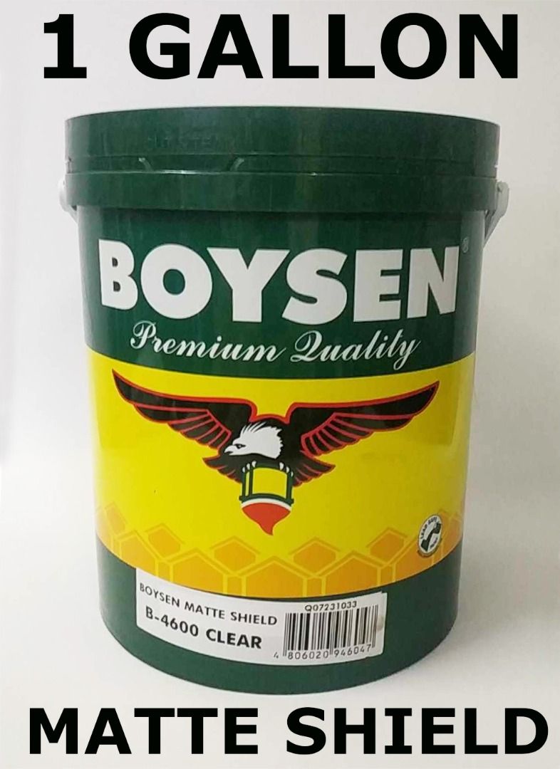 BOYSEN MATTE SHIELD CLEAR B-4600 ( 1 GALLON ...