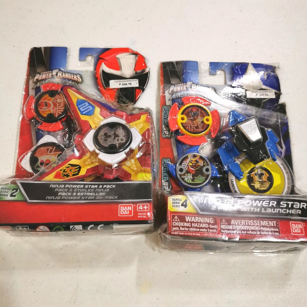 Brandnew Power Rangers Ninja power star pack with launcher toys for boy ...