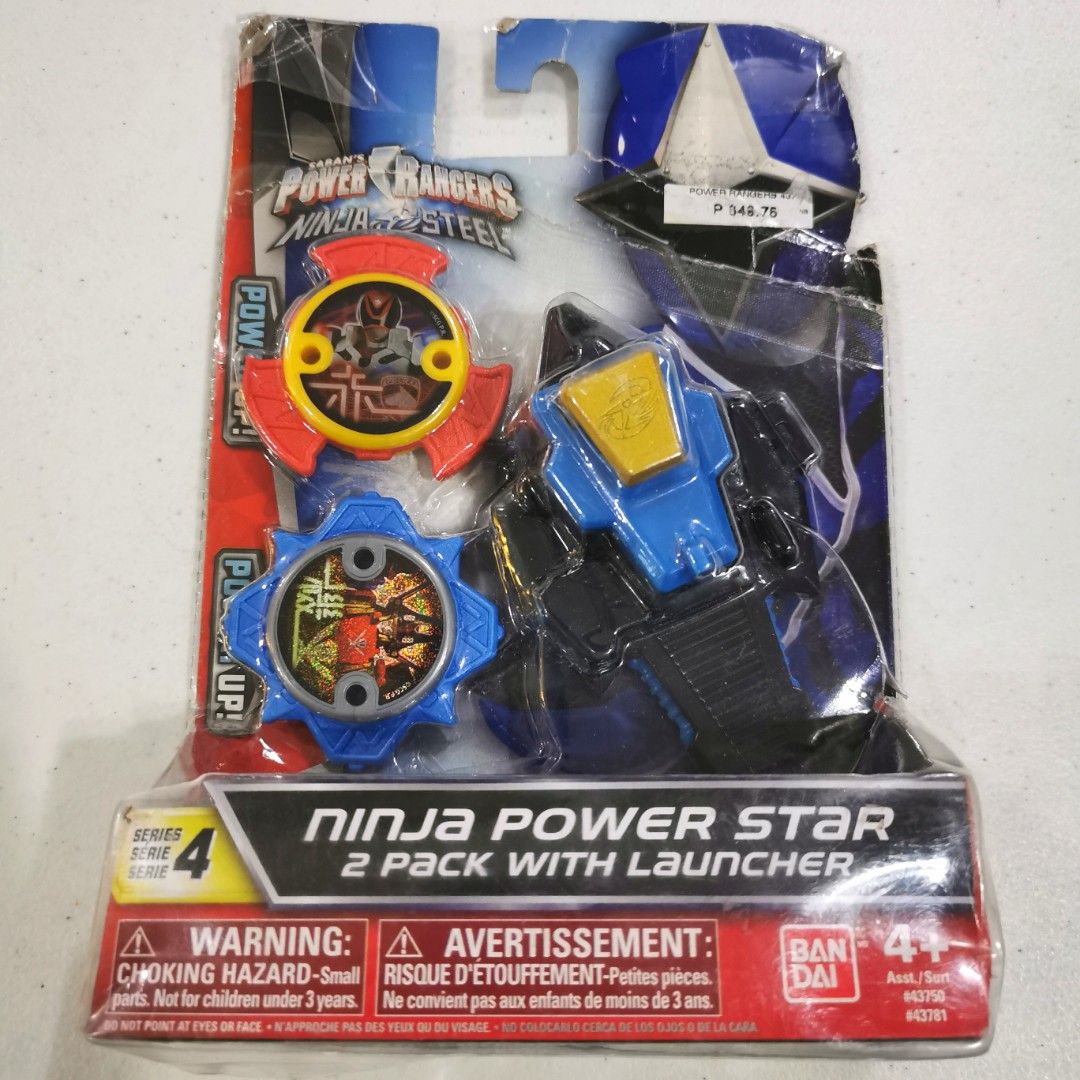 Brandnew Power Rangers Ninja power star pack with launcher spinner toys ...