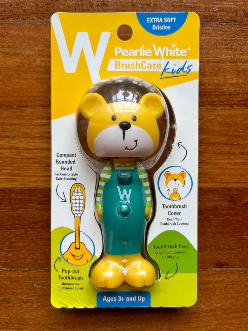 BrushCare Kids Pop-Up Extra Soft Toothbrush (Bear), Babies & Kids ...