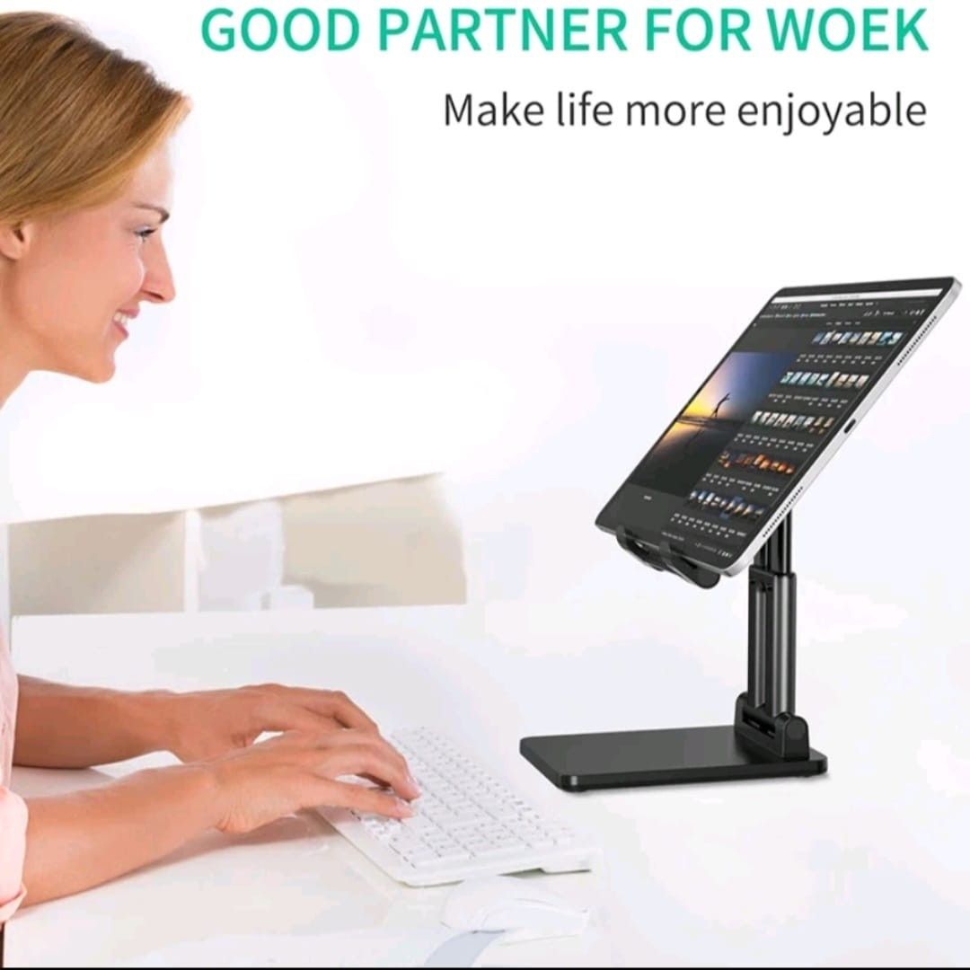 CCT7 Dual Pole Foldable Tablet Stand, Adjustable Height for Pro Stand ...