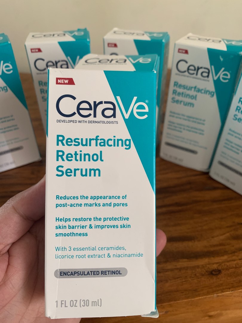 Cerave Resurfacing Retinol Serum, Beauty & Personal Care, Face, Face ...