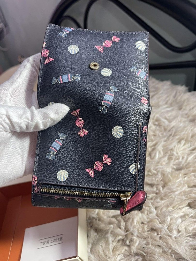 COACH Candy Wallet | Wallet, Coach, Leather with box and care card ...