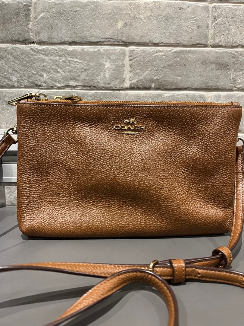 Coach Double Zip Sling Bag, Women's Fashion, Bags & Wallets, Cross-body ...