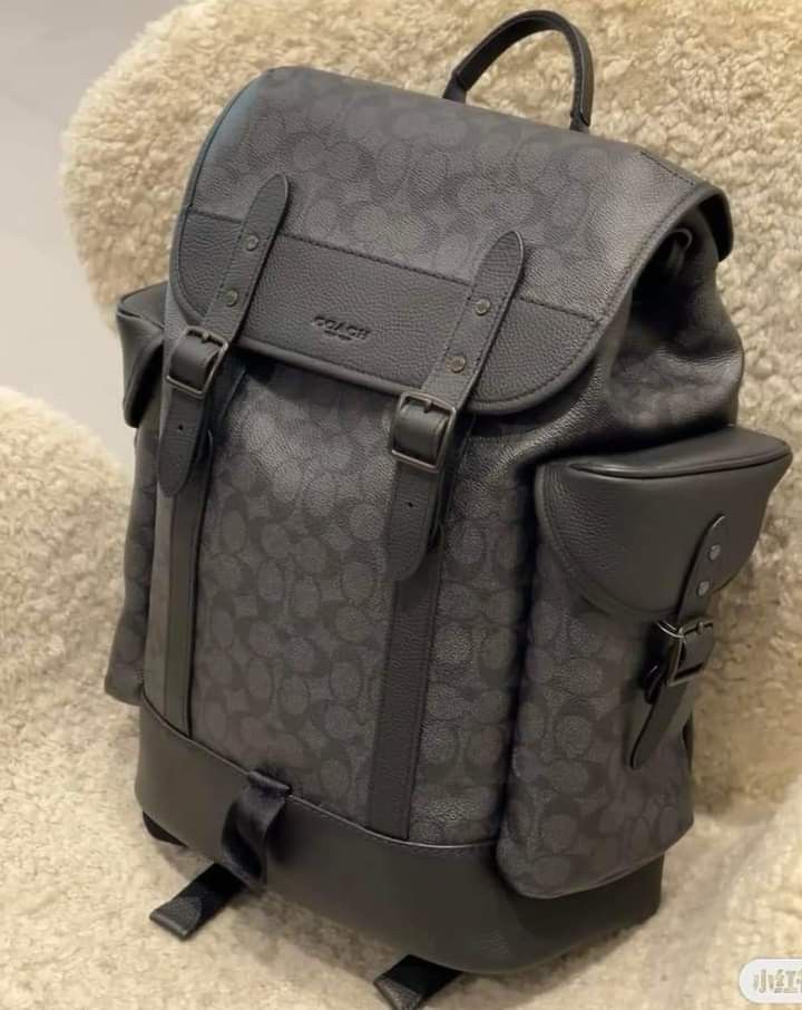 Coach Hitch Backpack In Signature Canvas, Men's Fashion, Bags ...
