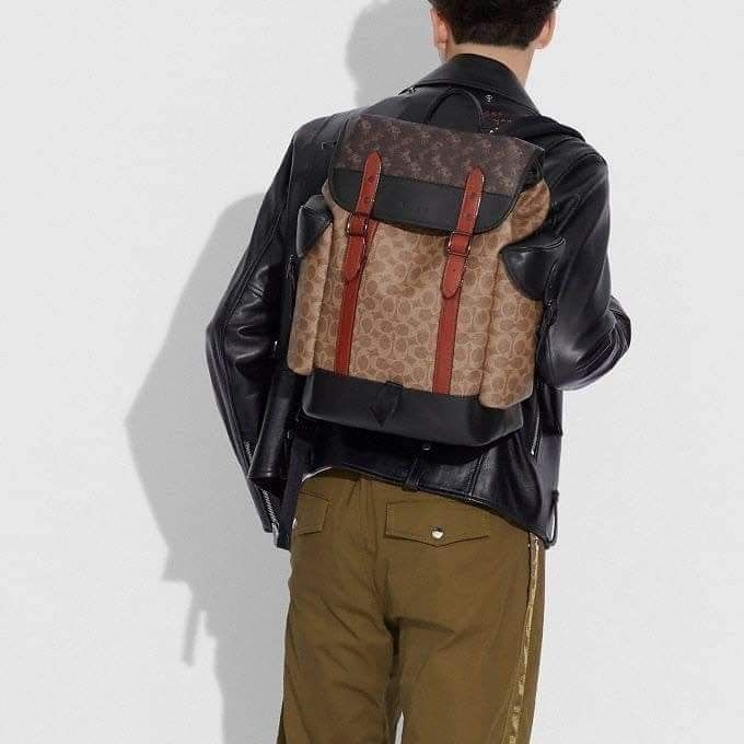 Coach Hitch Backpack In Signature Canvas With Horse And Carriage Print ...