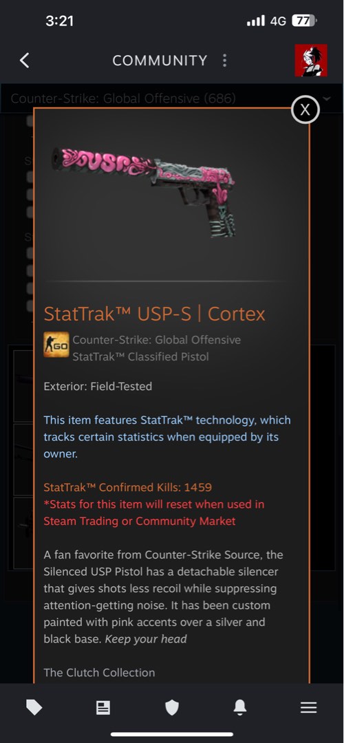 CSGO SKINS (Stattrak USPS CORTEX), Video Gaming, Video Games, Others on ...