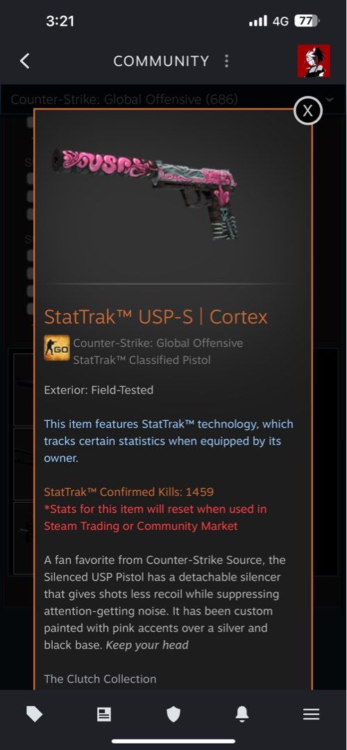CSGO SKINS (Stattrak USPS CORTEX), Video Gaming, Video Games, Others on ...