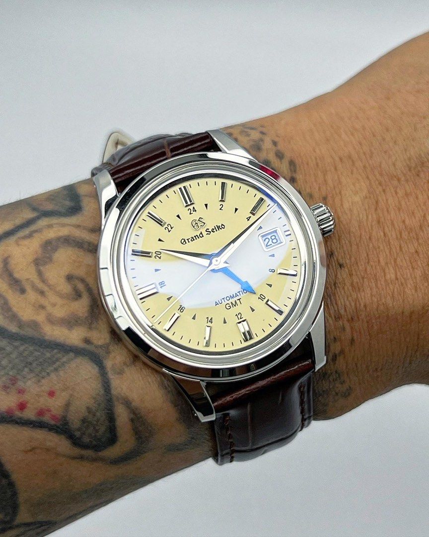 Custom Seiko Mod GS GMT SBGM221 39mm, Men's Fashion, Watches ...