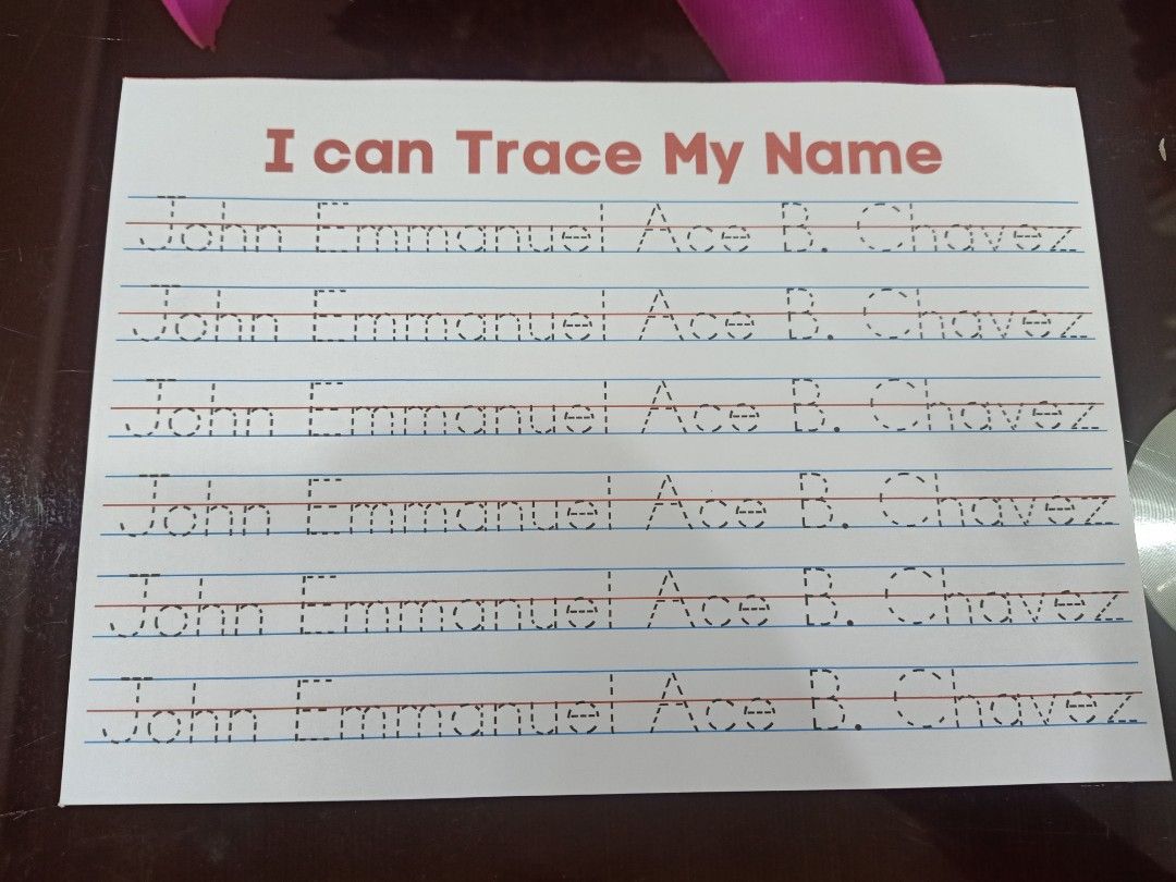 Customized Tracing Pad Cursive And Non Cursive Hobbies And Toys Stationary And Craft Stationery