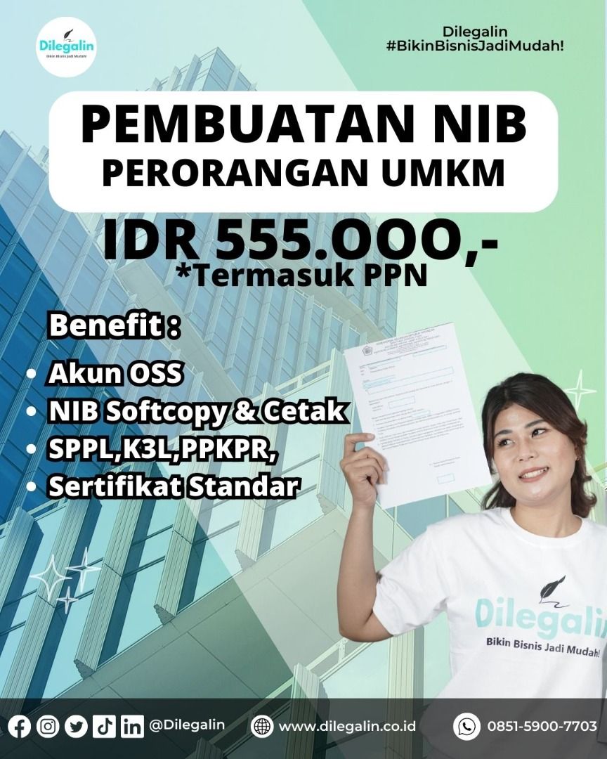 JASA PEMBUATAN NIB PERORANGAN, BADAN USAHA, PERORANGAN UMKM,NIB BADAN USAHA, Jasa, Lainnya di ...