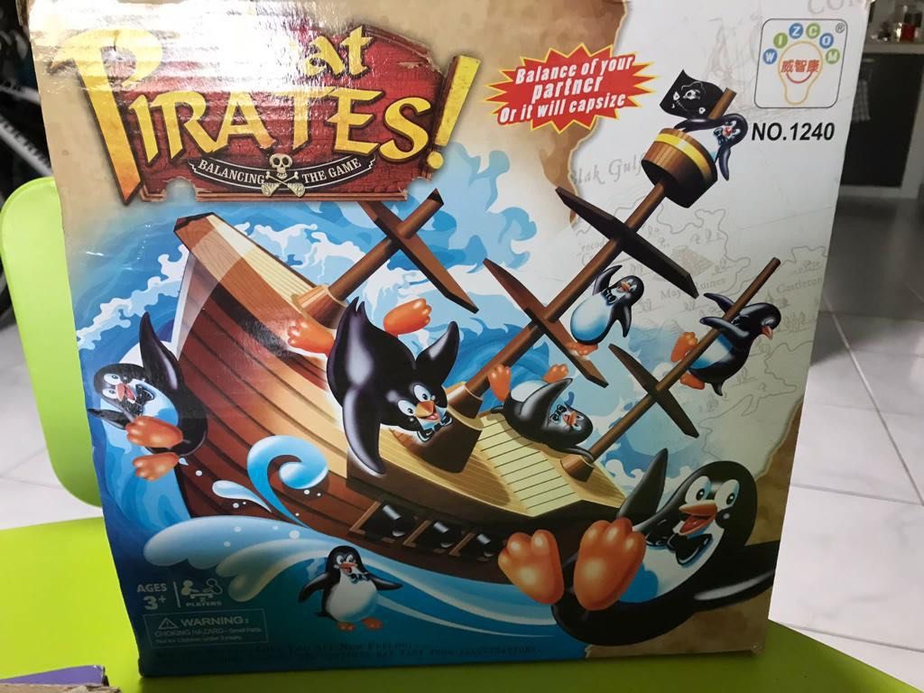 Don't rock the boat / Penguin boat pirate game, Hobbies & Toys, Toys ...