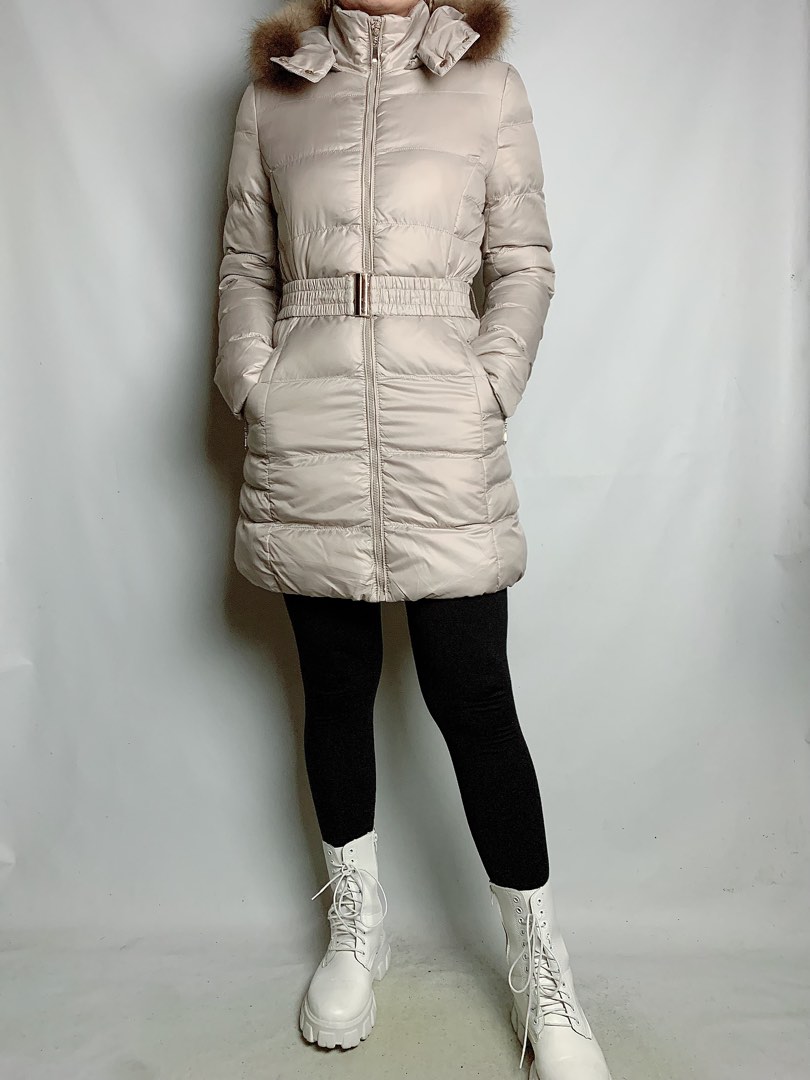 (RESERVED) Petite size puffer coat, Down puffer coat, Puffer with fur ...
