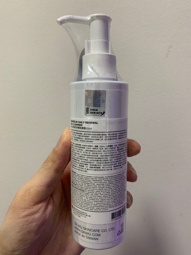 DR WU Mandelik Daily Renewal Gel Cleanser, Beauty & Personal Care, Face ...