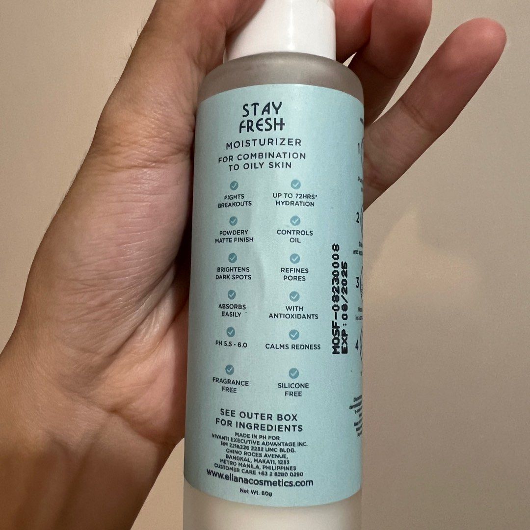Ellana Stay Fresh Moisturizer Oil Control & Brigthening, Beauty ...