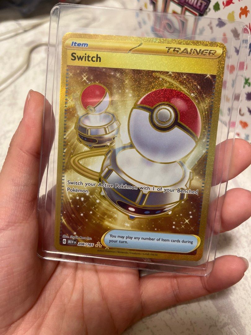 English Pokémon 151 Gold Switch , Hobbies & Toys, Toys & Games on Carousell