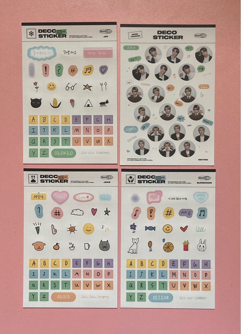ENHYPEN GGP Sticker (02z), Hobbies & Toys, Memorabilia & Collectibles ...