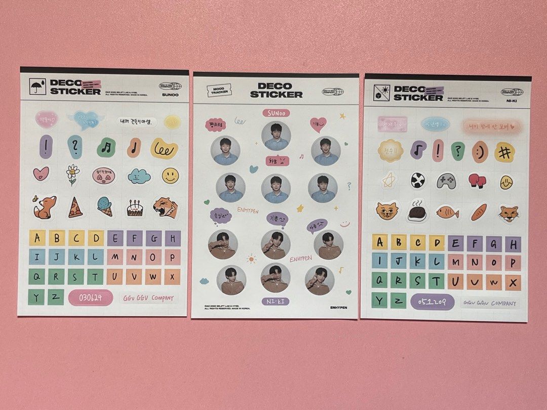 ENHYPEN GGP Sticker duo set, Hobbies & Toys, Memorabilia & Collectibles ...