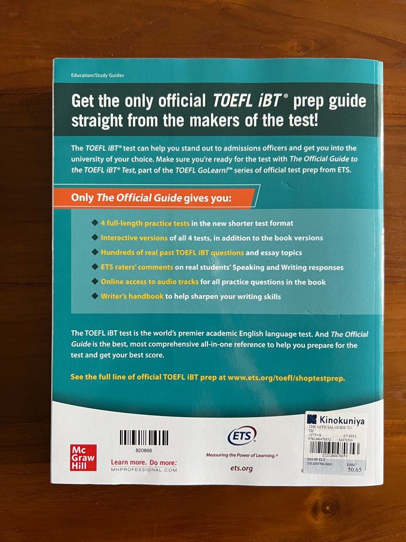 ETS Official Guide to TOEFL iBT Test 6th edition, Hobbies & Toys, Books ...
