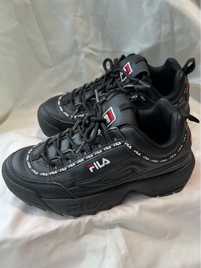 Fila Black Raptor Shoes, Women's Fashion, Footwear, Sneakers on Carousell