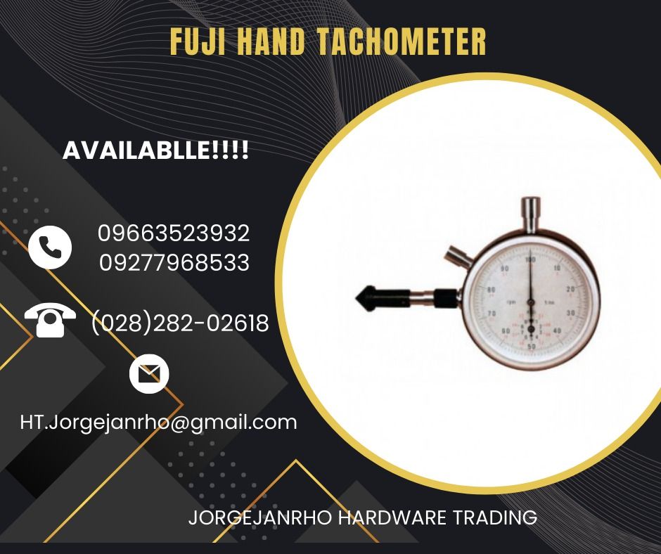 FUJI HAND TACHOMETER, Commercial & Industrial, Construction Tools ...
