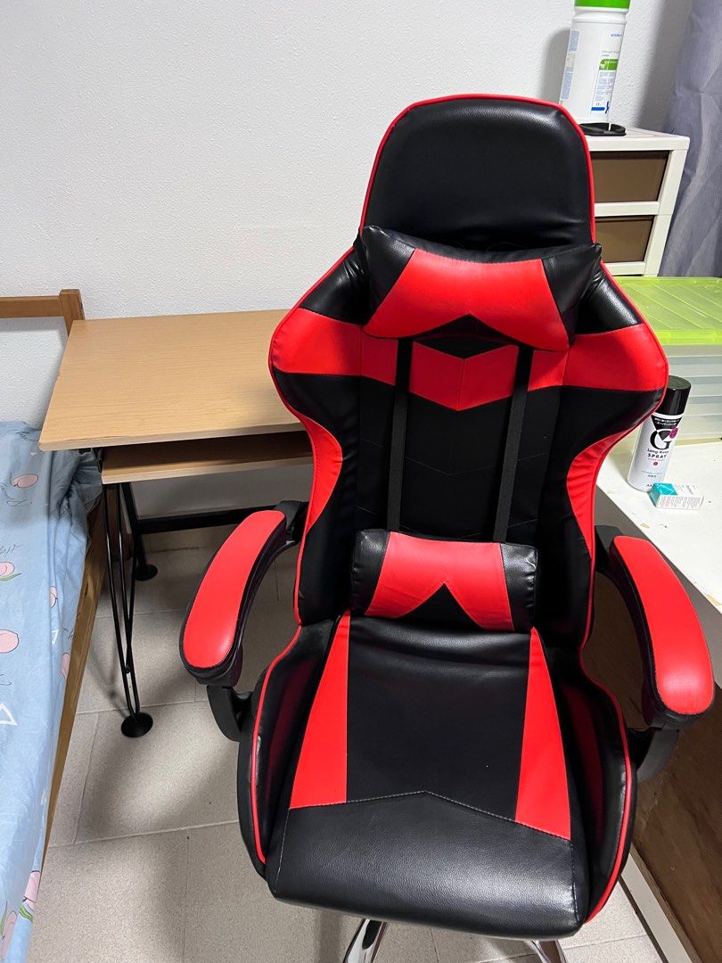 Gaming chair and computer table, Furniture & Home Living, Furniture ...