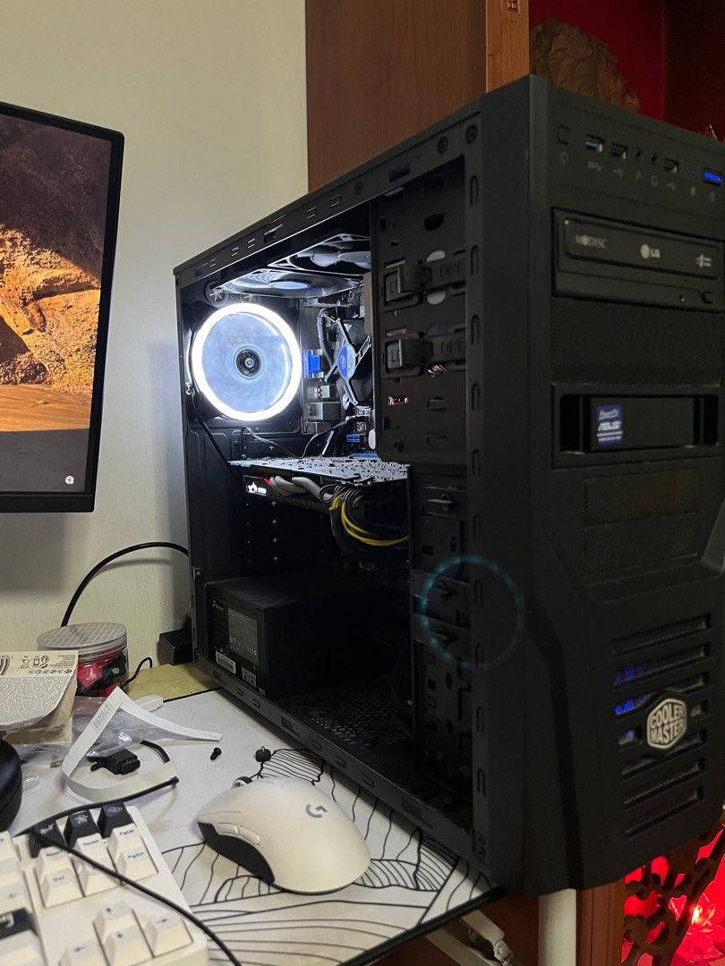 ASUS I5 GAMING PC BUDGET RGB WHITE WORKSTATION DESKTOP STUDENTS GAMING ...