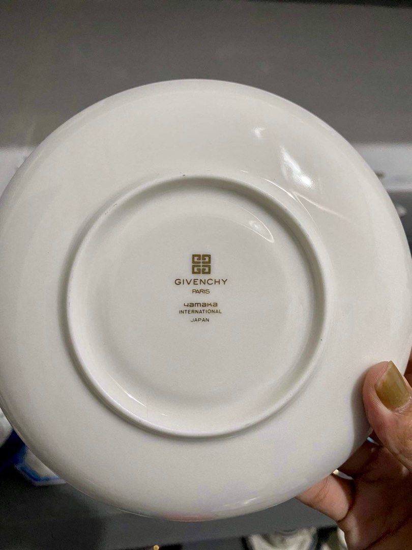 GIVENCHY COFFEE CUP AND SAUCER PAIR, Furniture & Home Living ...