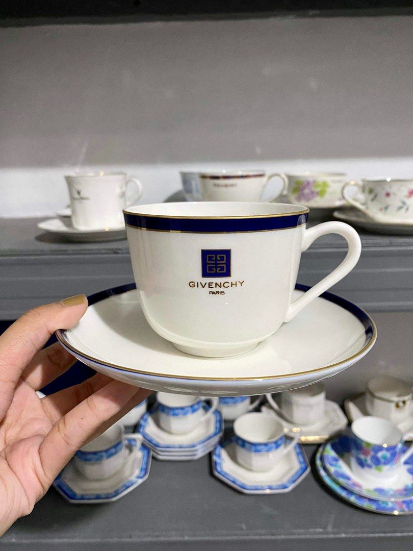 GIVENCHY COFFEE CUP AND SAUCER PAIR, Furniture & Home Living ...