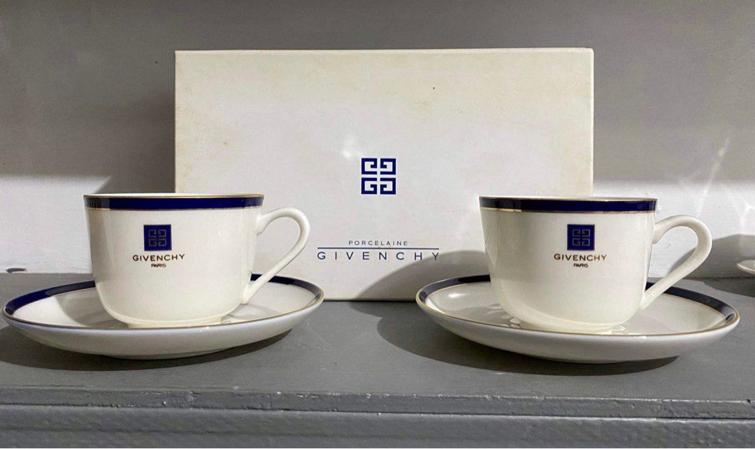 GIVENCHY COFFEE CUP AND SAUCER PAIR, Furniture & Home Living ...