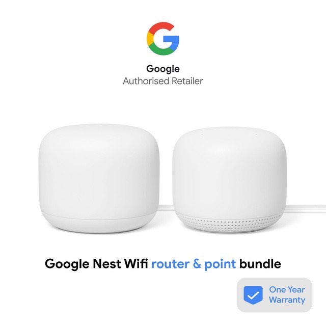 Google Nest Wifi router and point, Computers & Tech, Parts & Accessories, Networking on Carousell