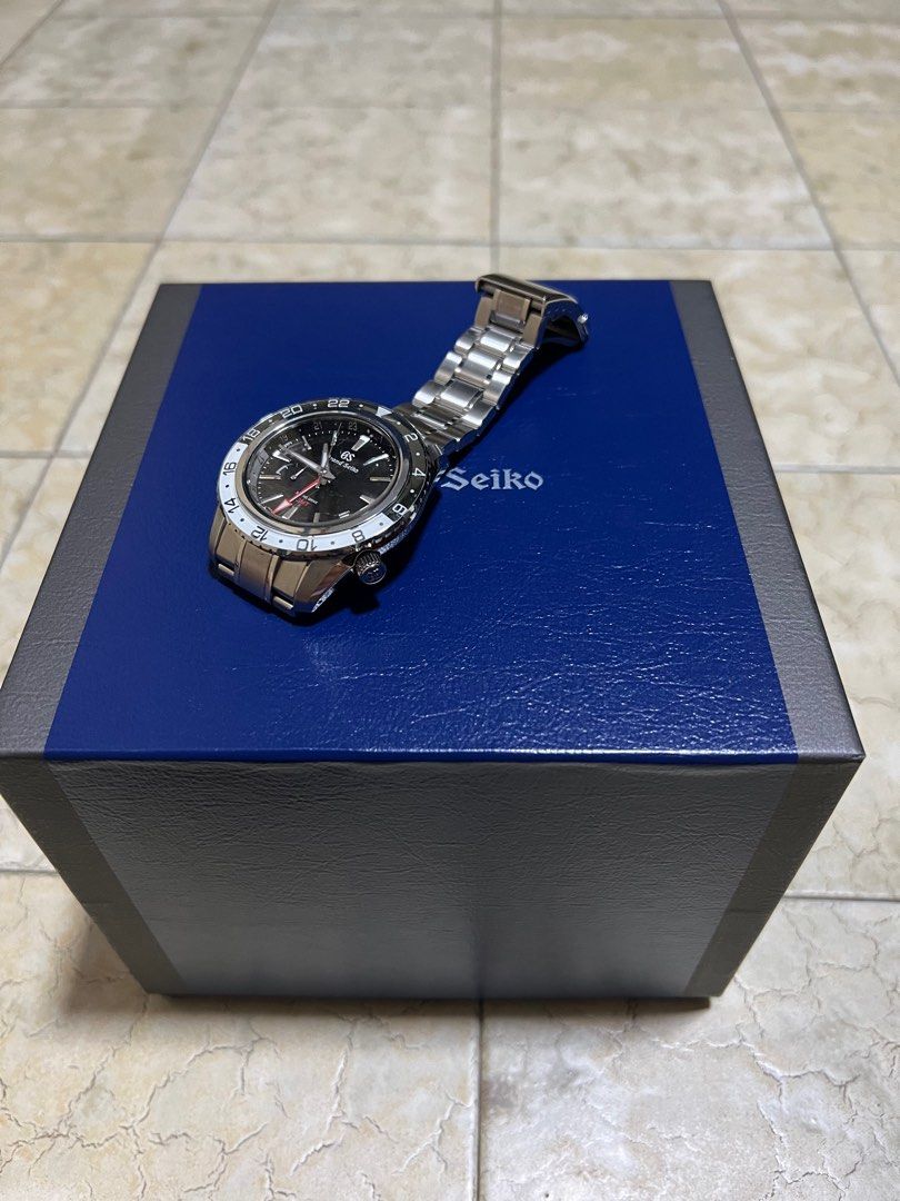 Grand Seiko Spring Drive GMT SBGE277 Cloud Black Dial, Luxury, Watches ...