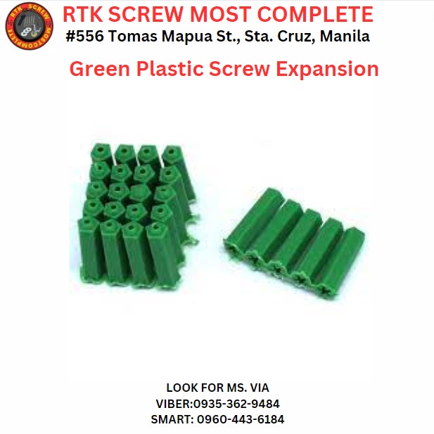 Green Plastic Screw Expansion, Commercial & Industrial, Construction ...