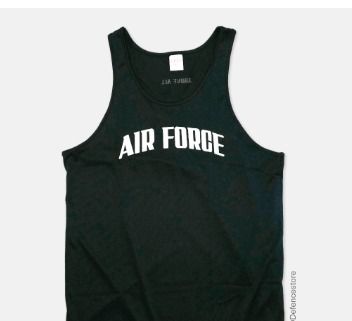 Grey RSAF Air Force VEST SAF ARMY Jogging Singlet Running Workout ...