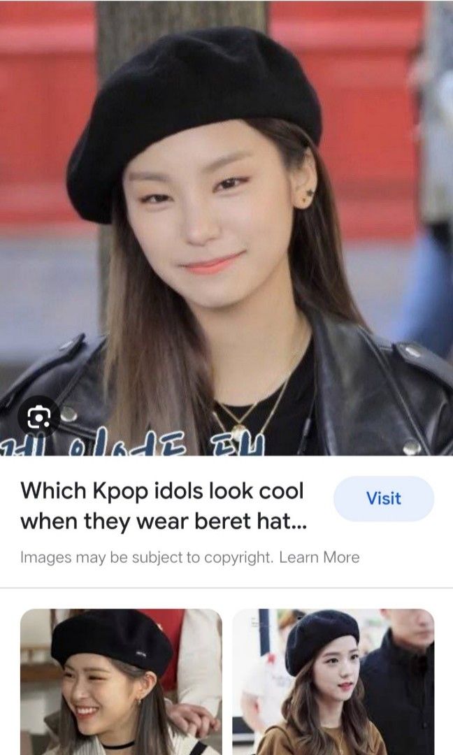 GU beret wool kpop star vibes, Men's Fashion, Watches & Accessories ...