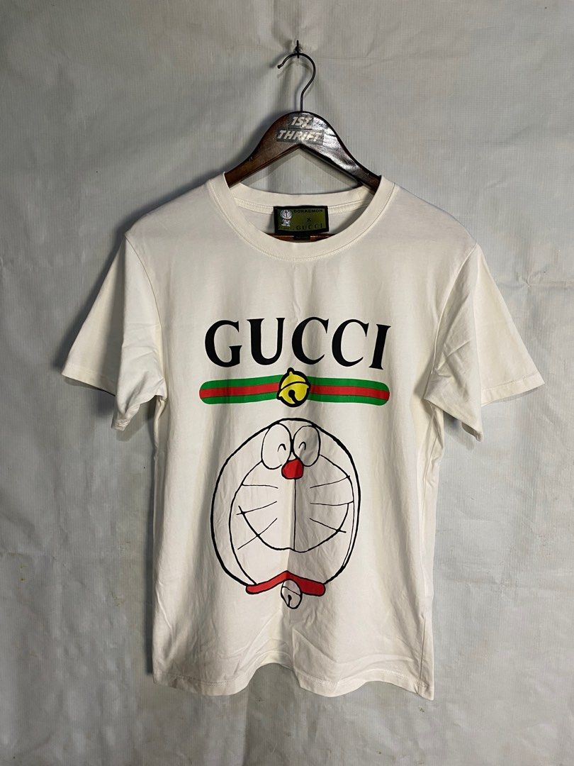 GUCCI X DORAEMON T-SHIRT, Men's Fashion, Tops & Sets, Tshirts & Polo ...