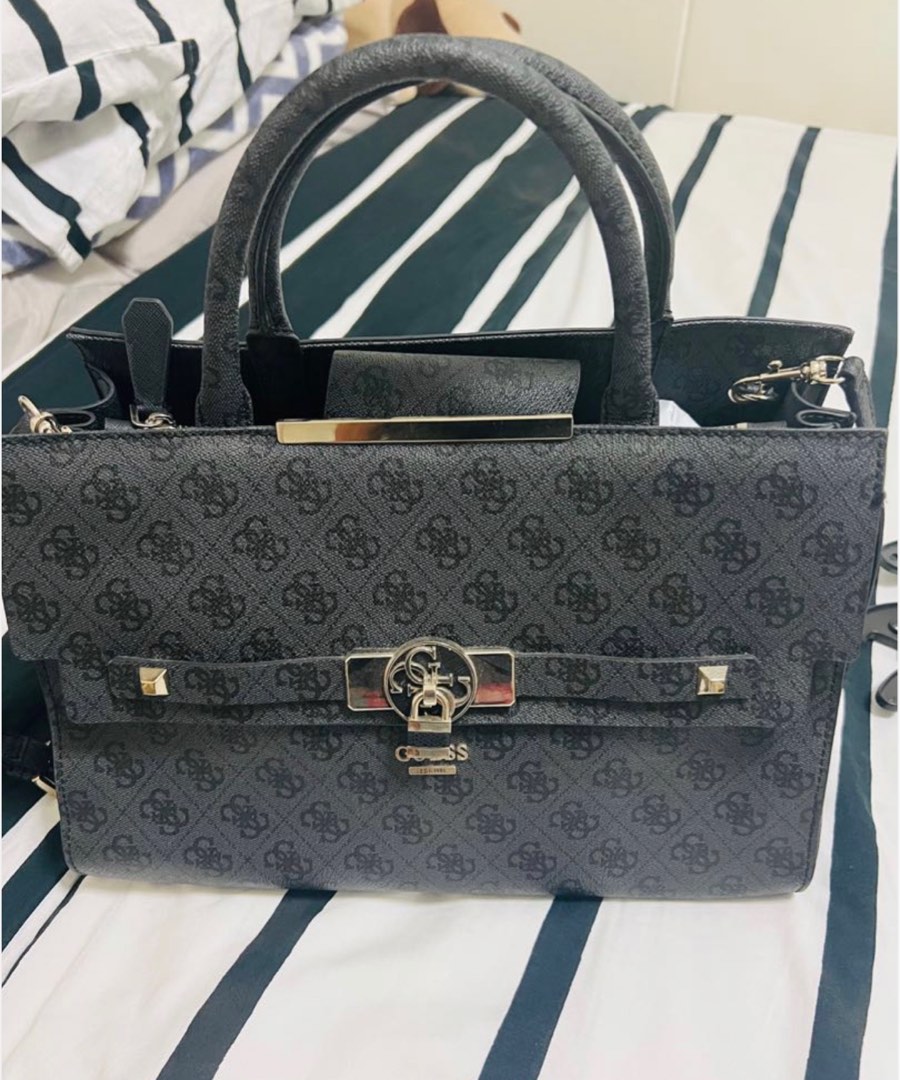 GUESS Hand Bag with sling strap, Women's Fashion, Bags & Wallets ...