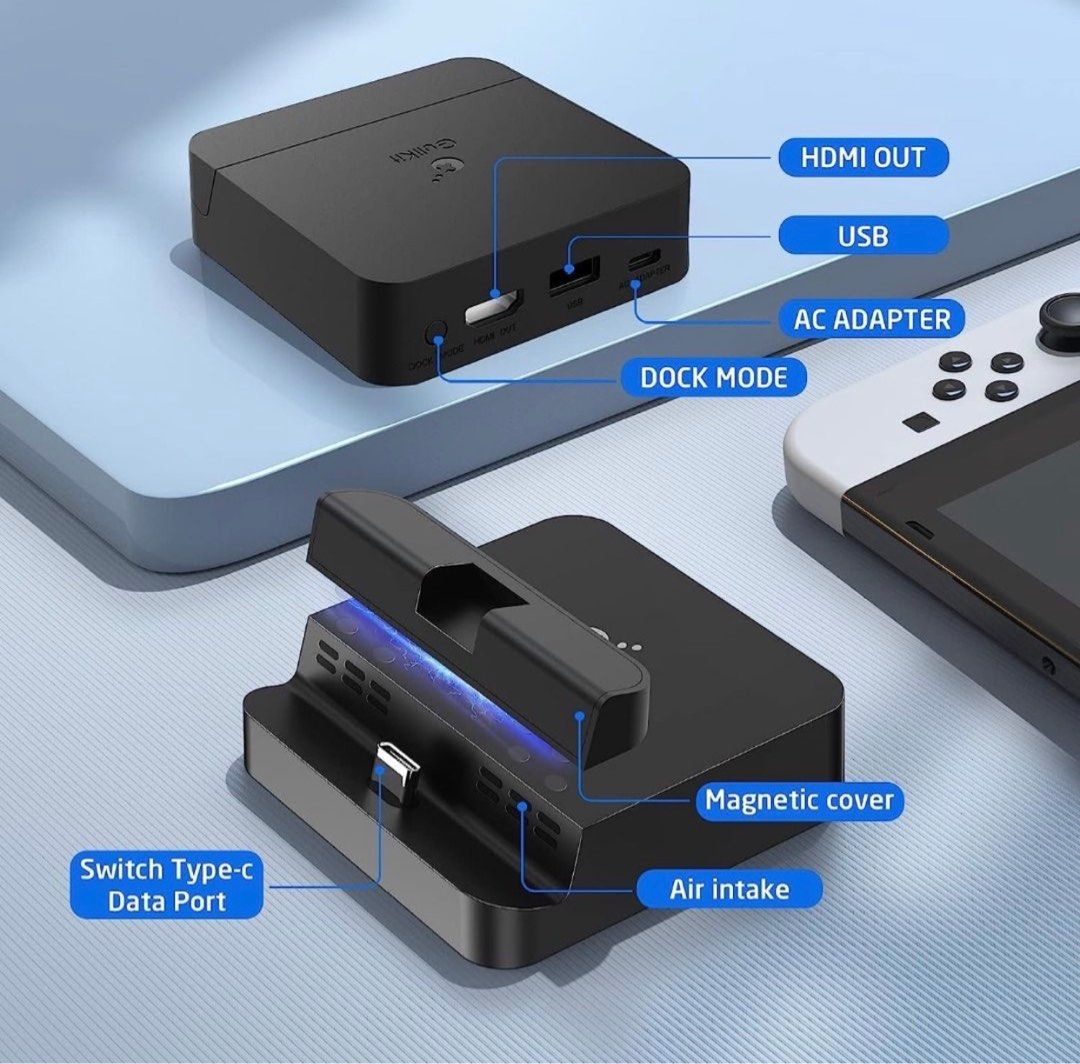 GuliKit Dock for Nintendo Switch, Video Gaming, Gaming Accessories ...