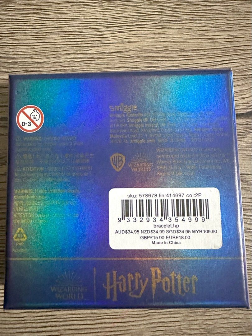 Harry Potter x Smiggle bracelet (authentic), Babies & Kids, Babies ...