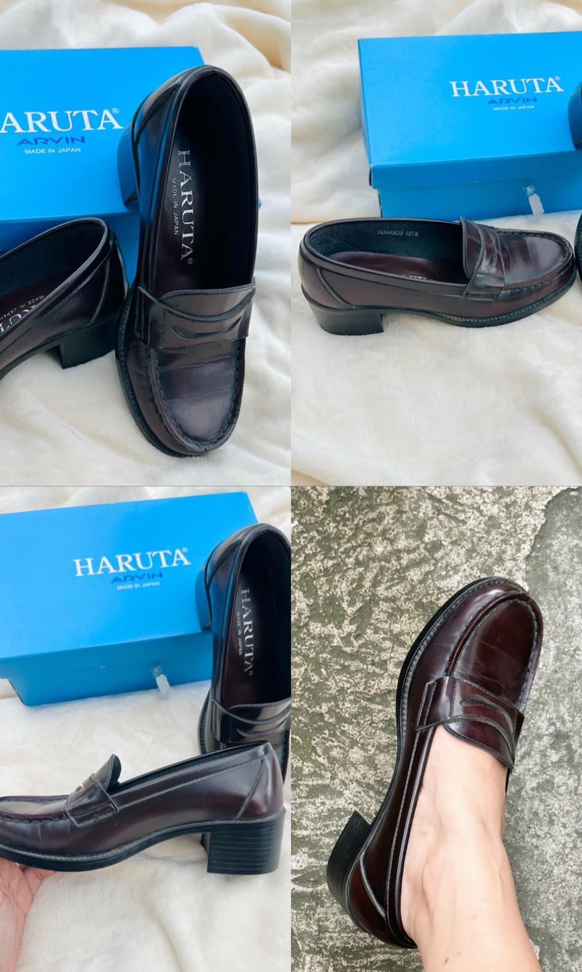 HARUTA LOAFERS WITH HEELS, Women's Fashion, Footwear, Loafers on Carousell