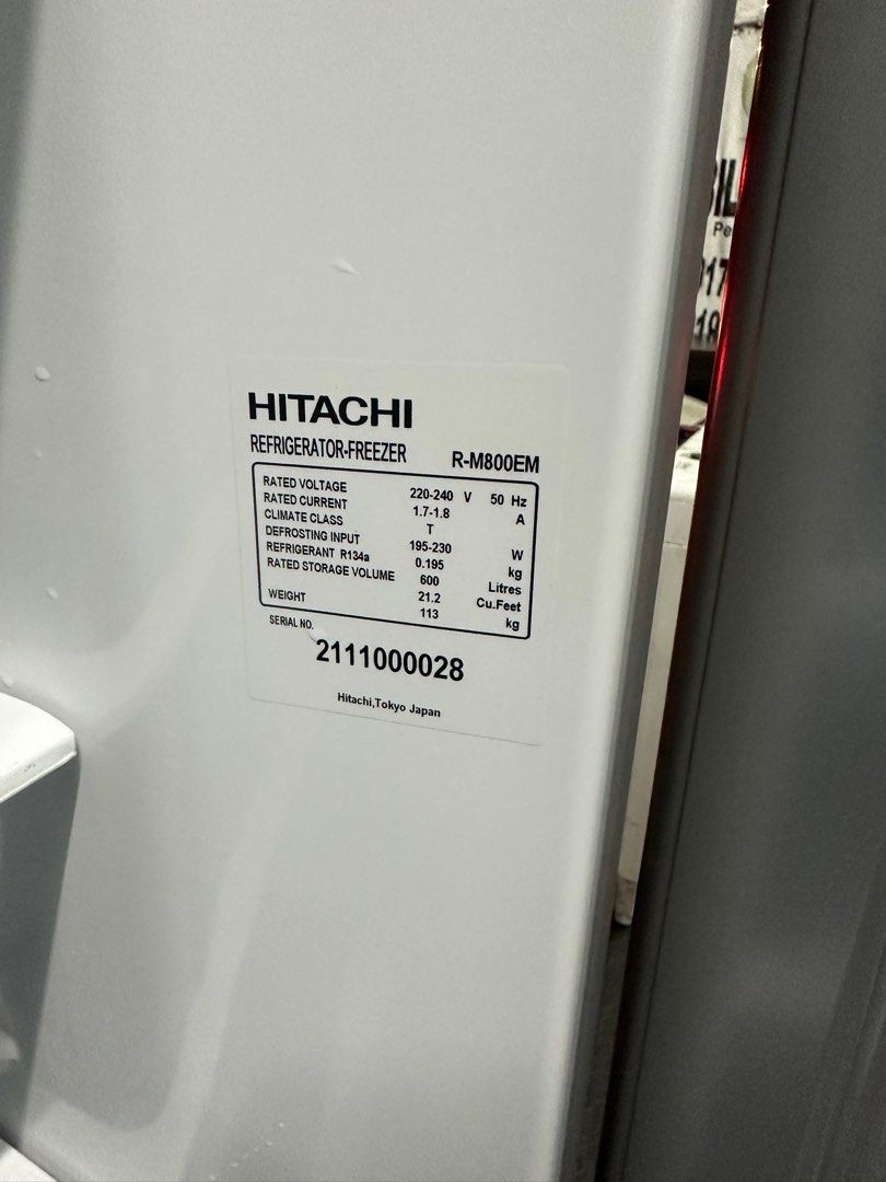 Hitachi 600 liters, TV & Home Appliances, Kitchen Appliances ...