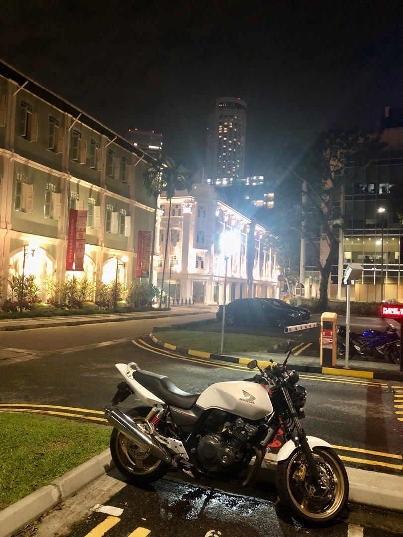 Honda CB 400 Revo S4 black edition engine Hyper Vtec white SF superfour ...