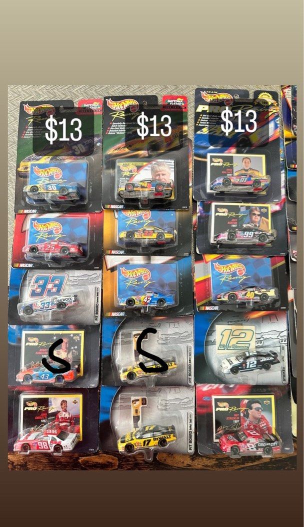 Hot Wheels Pro racing nascar cars, Daytona beach FL fire dept. scooter ...