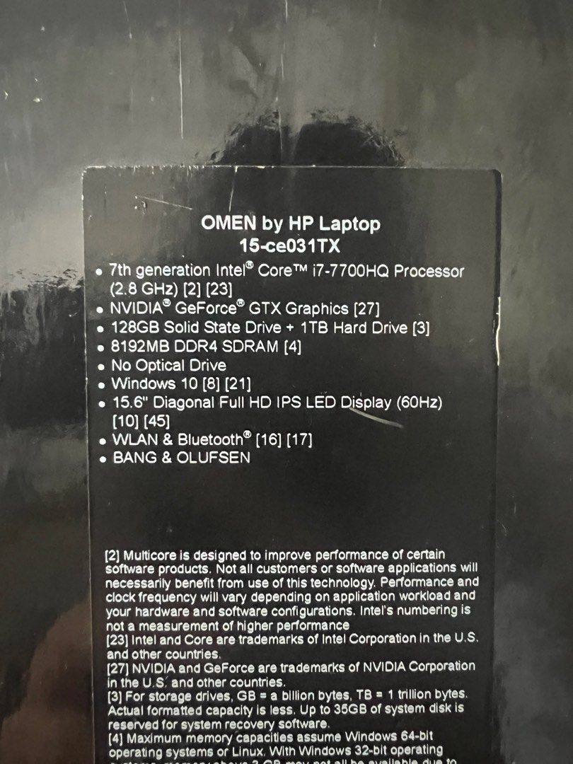 HP Omen 15 Gaming Laptop 1TB HDD + 512SSD GTX1050, Computers & Tech ...