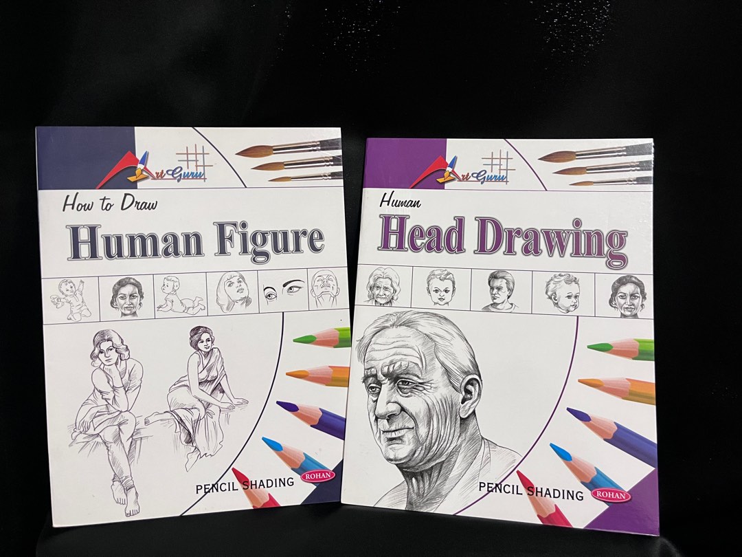 Human Head Drawing and How to Draw Human Figure Practical guide books ...